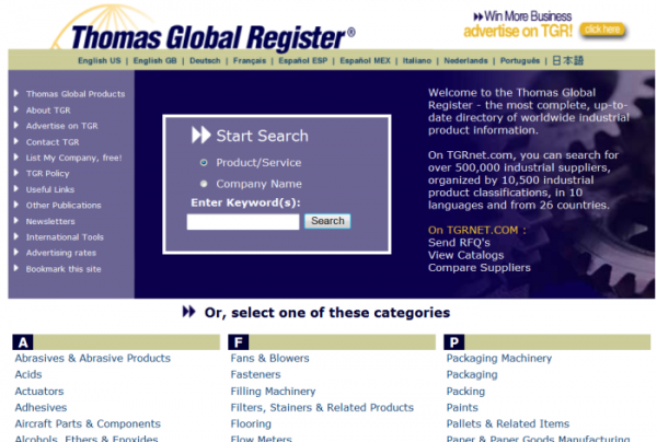 Thomas Global Register - Logismico